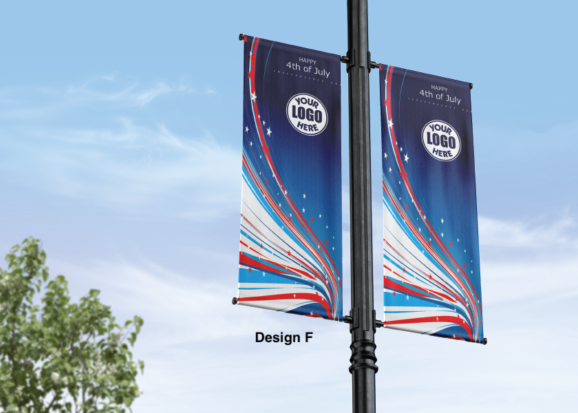 Independence Day Street Pole Banners | Green Valley Flags