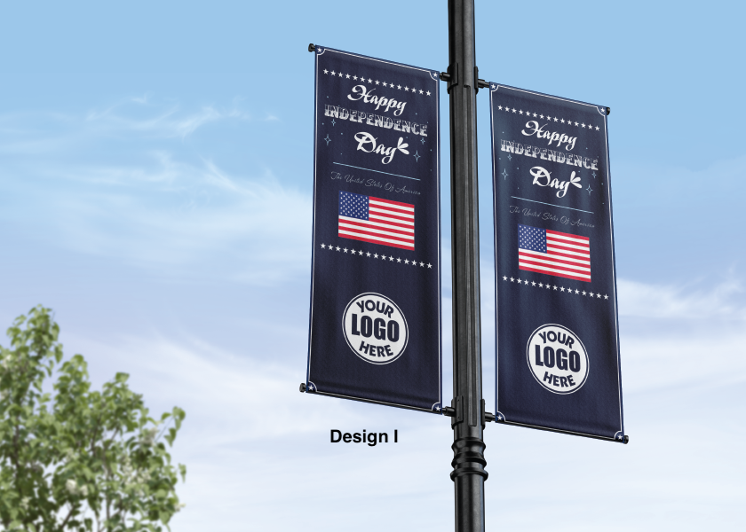 Independence Day Street Pole Banners | Green Valley Flags