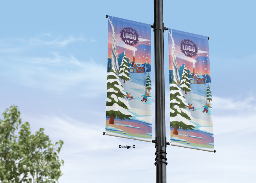 Winter Street Pole Banners Pole Banners In Urbandale | Image360