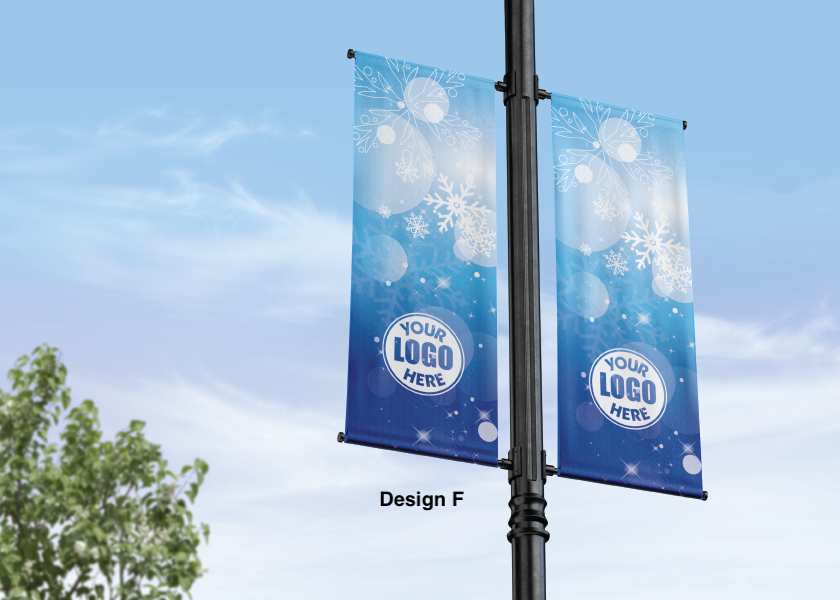 Christmas Light Pole Banners Custom Pole Banners | Printmoz